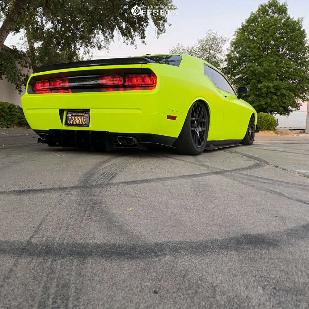2012 Dodge Challenger with 20x8.5 20 Voxx Lago and 255/35R20 Nitto ...