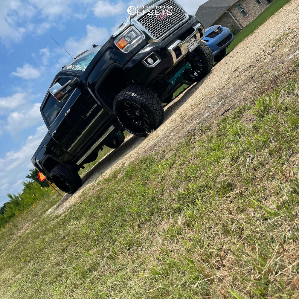 2015 GMC Sierra 2500 HD with 24x14 -76 Black Rhino Grimlock and 33/12 ...