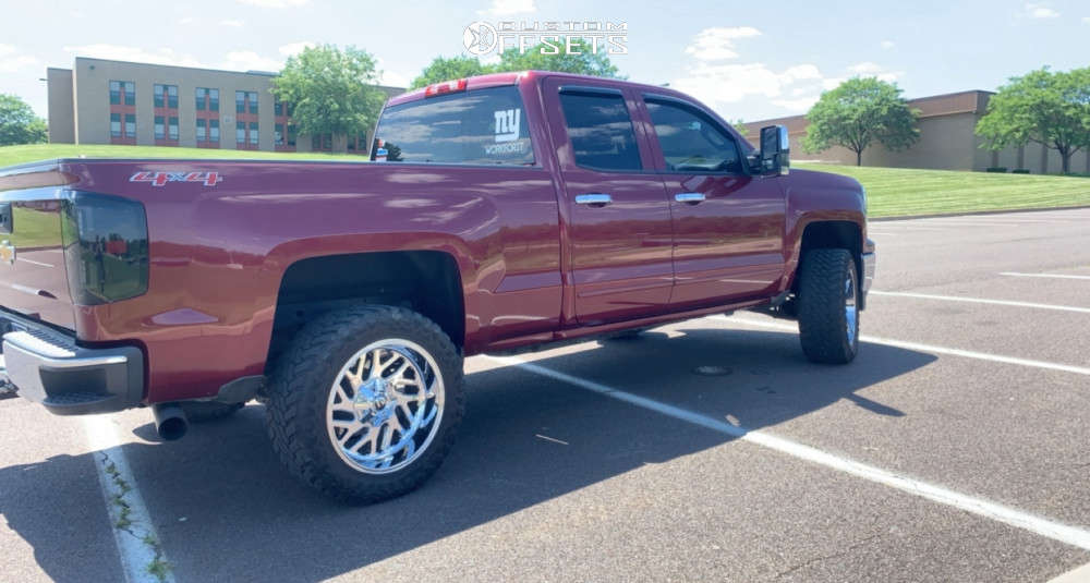 2015 Chevrolet Silverado 1500 with 20x10 -18 Fuel Triton and 33/12.5R20 ...