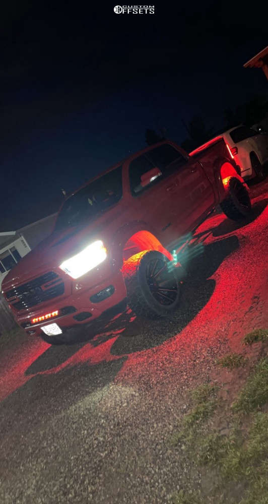 2019 Ram 1500 with 22x12 -44 Fuel Contra and 35/12.5R22 Nitto Ridge ...