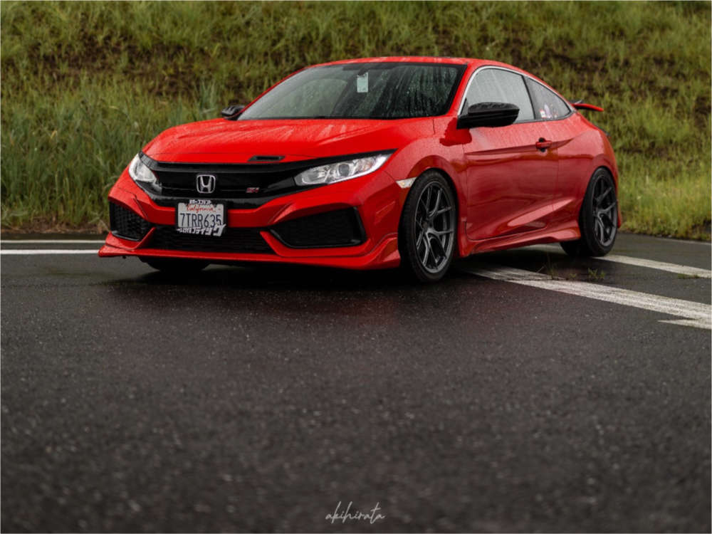 2017 Honda Civic with 18x9.5 40 Titan7 Ts-5 and 265/35R18 Toyo Tires ...