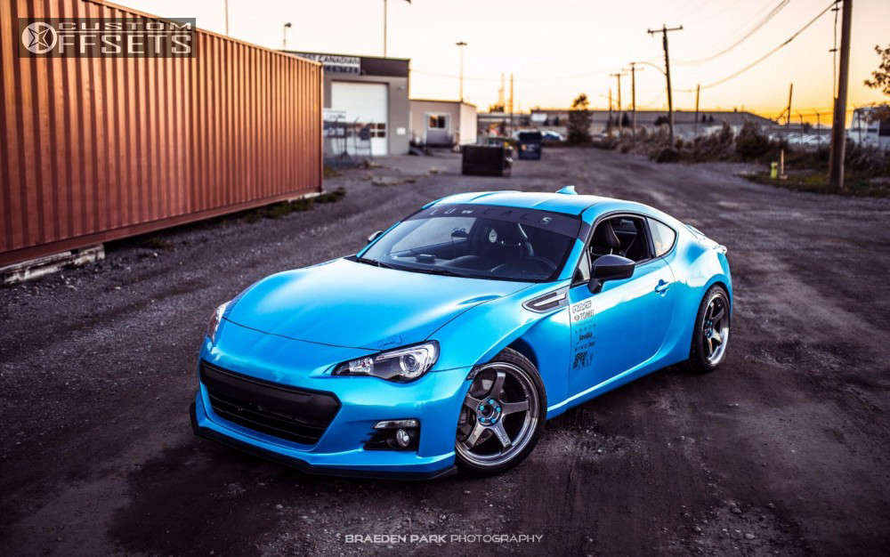 2013 Subaru BRZ with 18x9.5 40 Advan GT and 255/45R18 Michelin Super ...