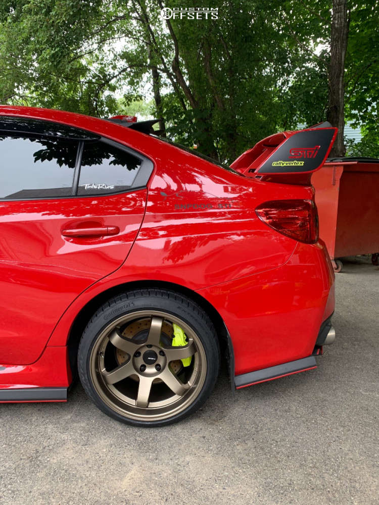 2020 Subaru WRX STI with 18x10.5 22 AVID1 AV6 and 255/35R18 Continental ...