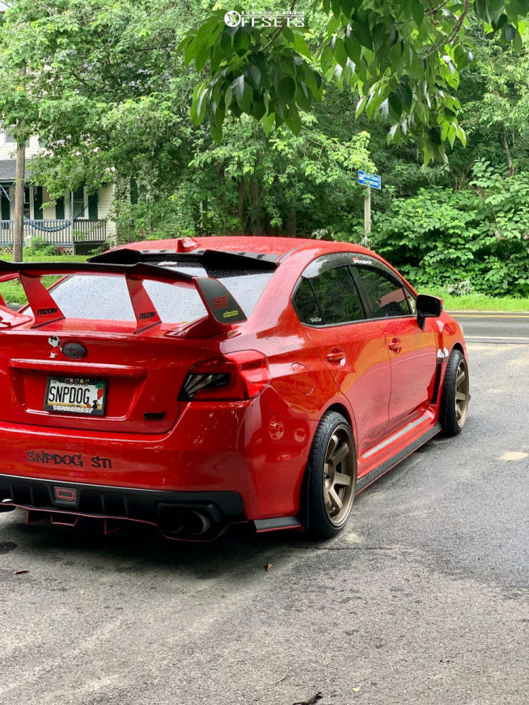 2020 Subaru WRX STI with 18x10.5 22 AVID1 AV6 and 255/35R18 Continental ...