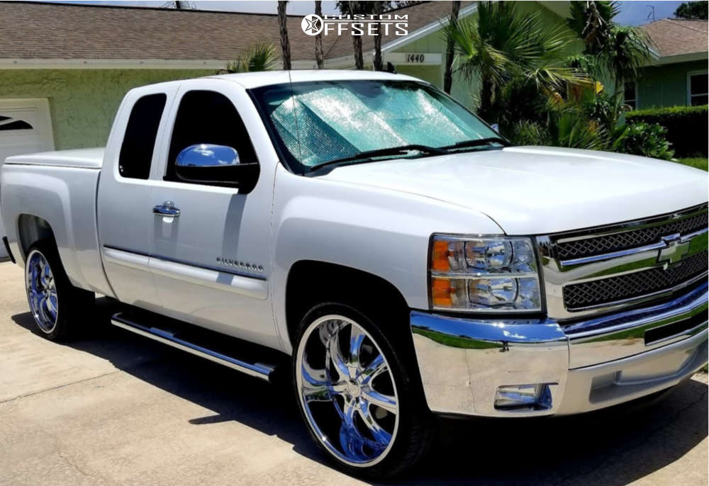 2013 Chevrolet Silverado 1500 with 24x10 13 U2 U2-35 and 295/30R24 ...
