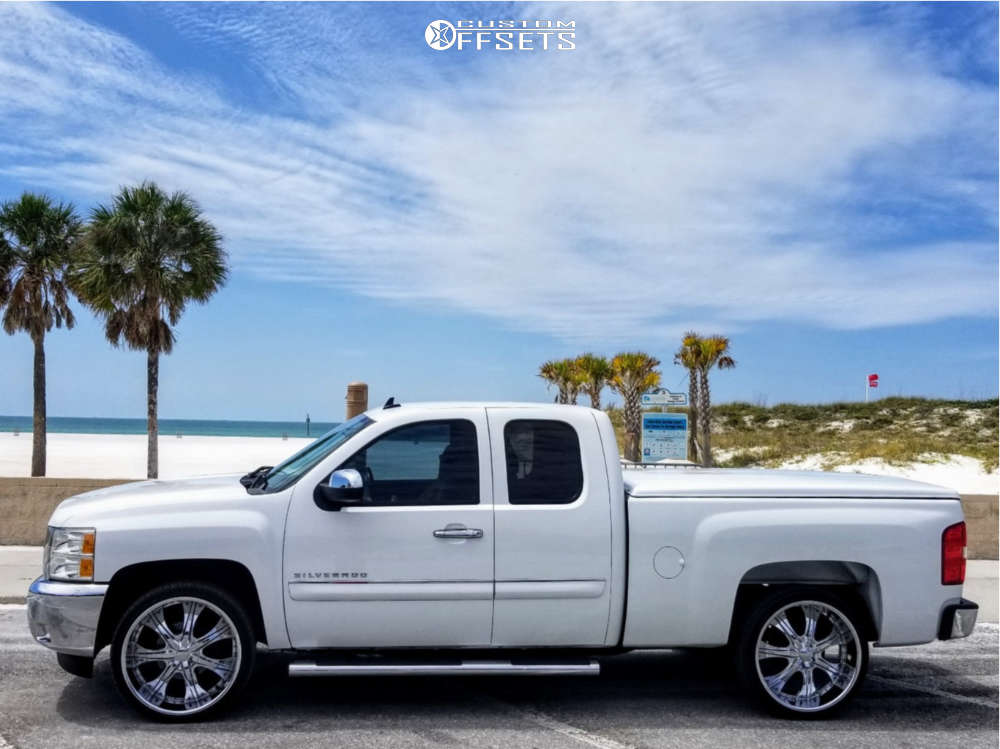 2013 Chevrolet Silverado 1500 with 24x10 13 U2 U2-35 and 295/30R24 ...