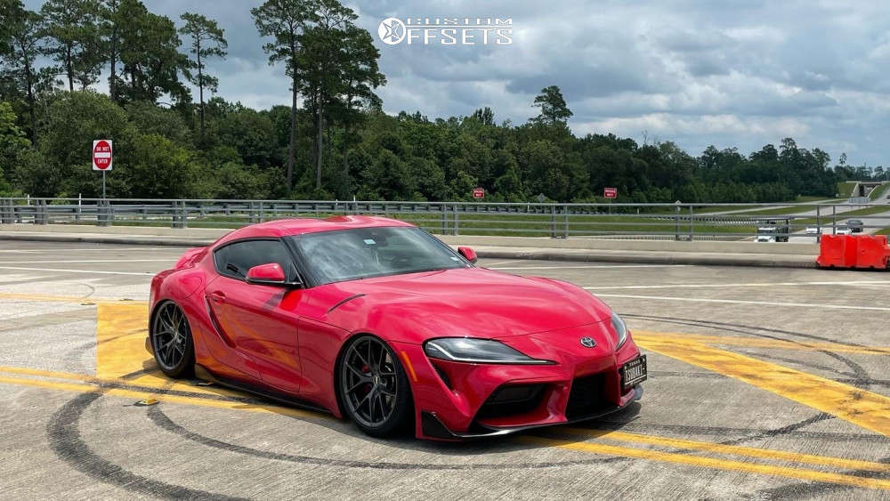 2020 Toyota GR Supra with 19x9.5 35 ESR Rf2 and 245/35R19 Michelin ...