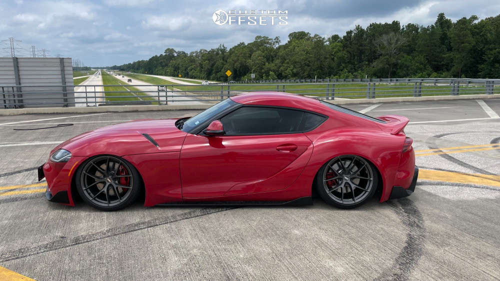 2020 Toyota GR Supra with 19x9.5 35 ESR Rf2 and 245/35R19 Michelin ...