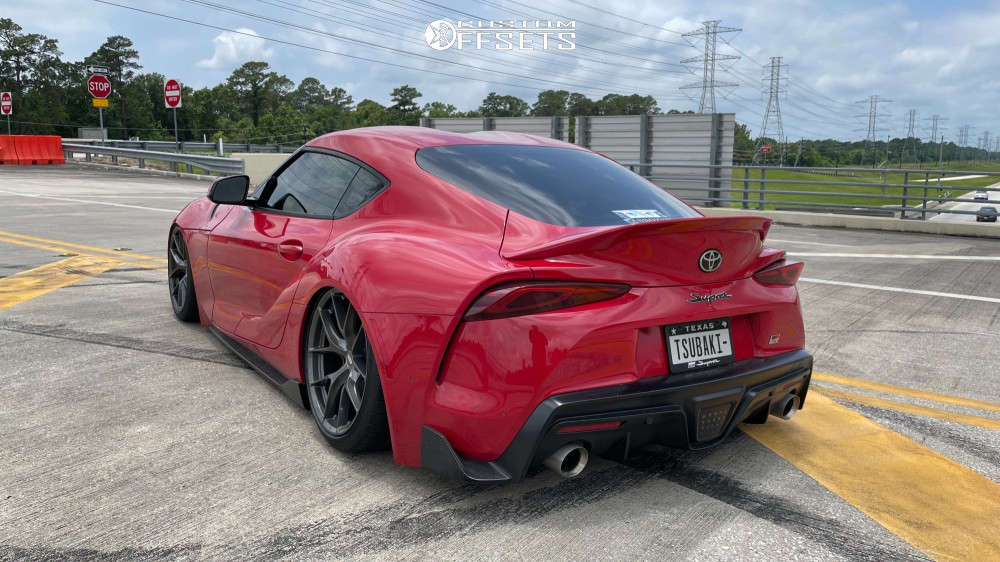 2020 Toyota GR Supra with 19x9.5 35 ESR Rf2 and 245/35R19 Michelin ...