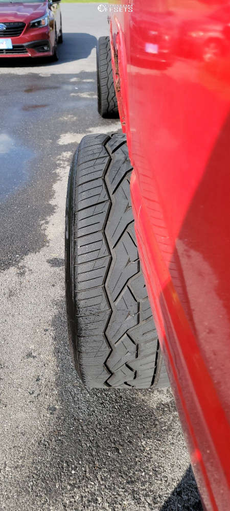 2002 Dodge Ram 2500 with 20x12 -51 Vision Sliver and 305/50R20 Nitto ...