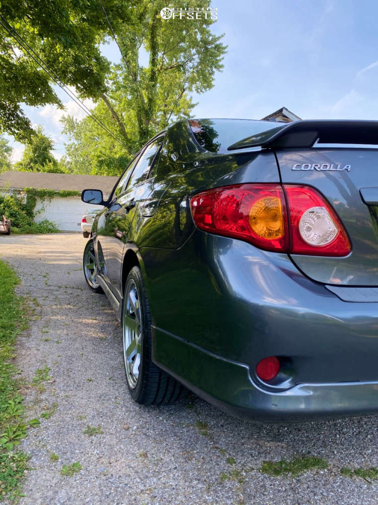 2010 Toyota Corolla with 18x8.5 35 AVID1 AV6 and 235/40R18 Toyo Tires ...