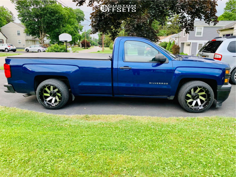 2014 Chevrolet Silverado 1500 with 20x12 -44 Massiv Offroad Or4 and 275 ...