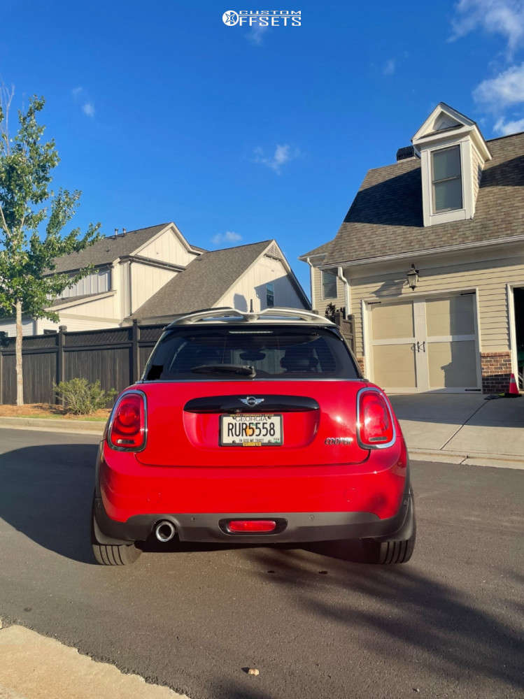 2016 Mini Cooper with 16x7 38 Drag Dr77 and 205/55R16 Michelin Defender ...