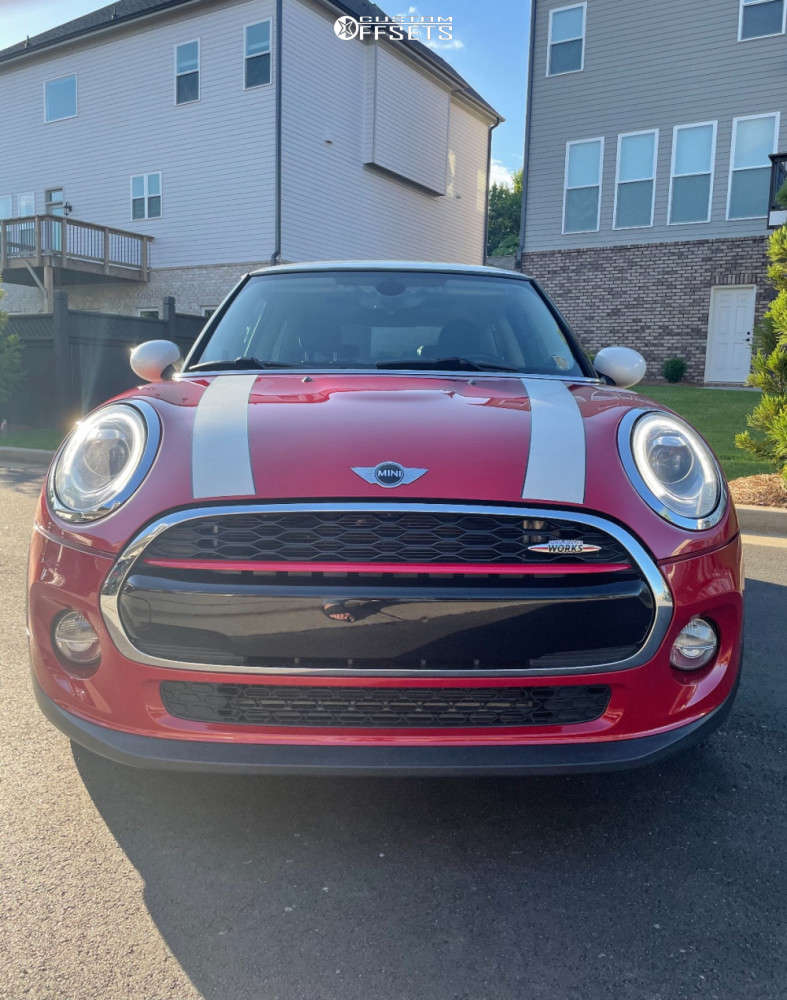 2016 Mini Cooper with 16x7 38 Drag Dr77 and 205/55R16 Michelin Defender ...