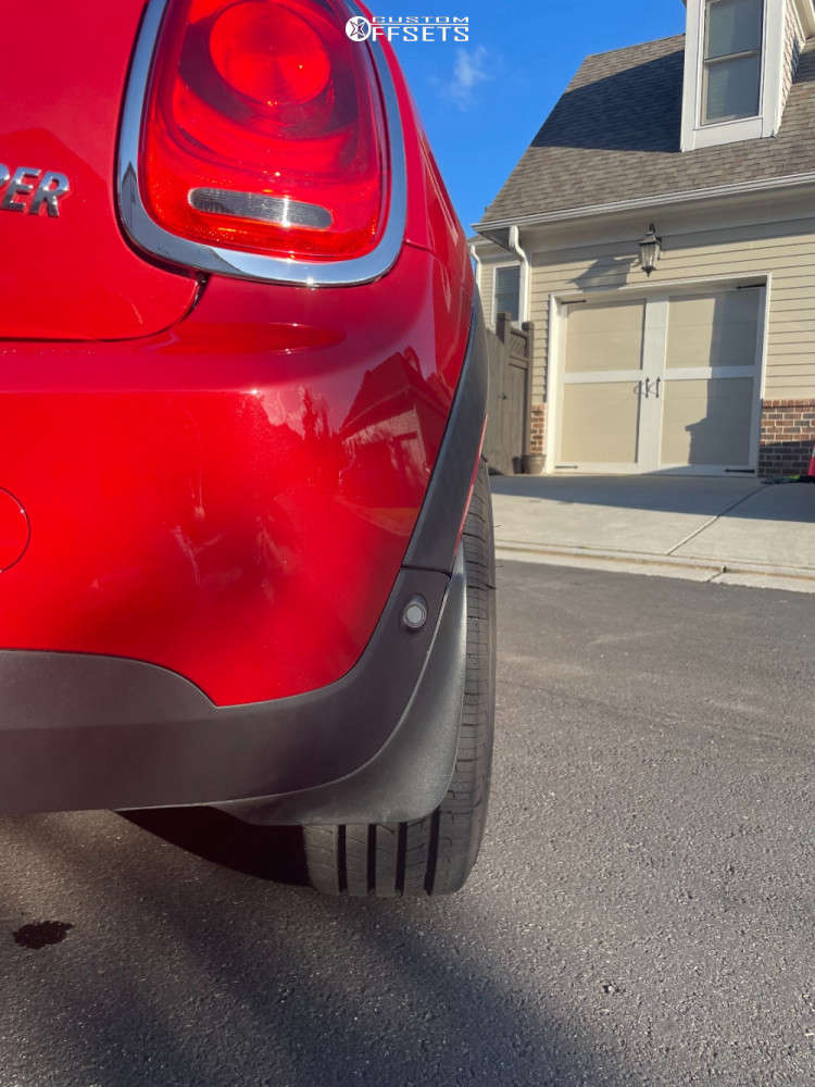 2016 Mini Cooper with 16x7 38 Drag Dr77 and 205/55R16 Michelin Defender ...