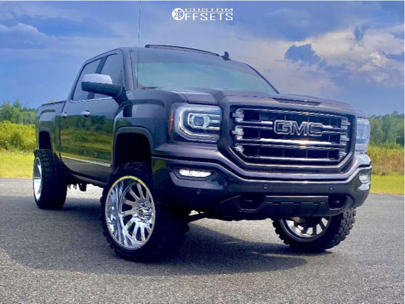 2016 GMC Sierra 1500 with 22x12 -44 Hardcore Offroad Hc15 and 33/12 ...