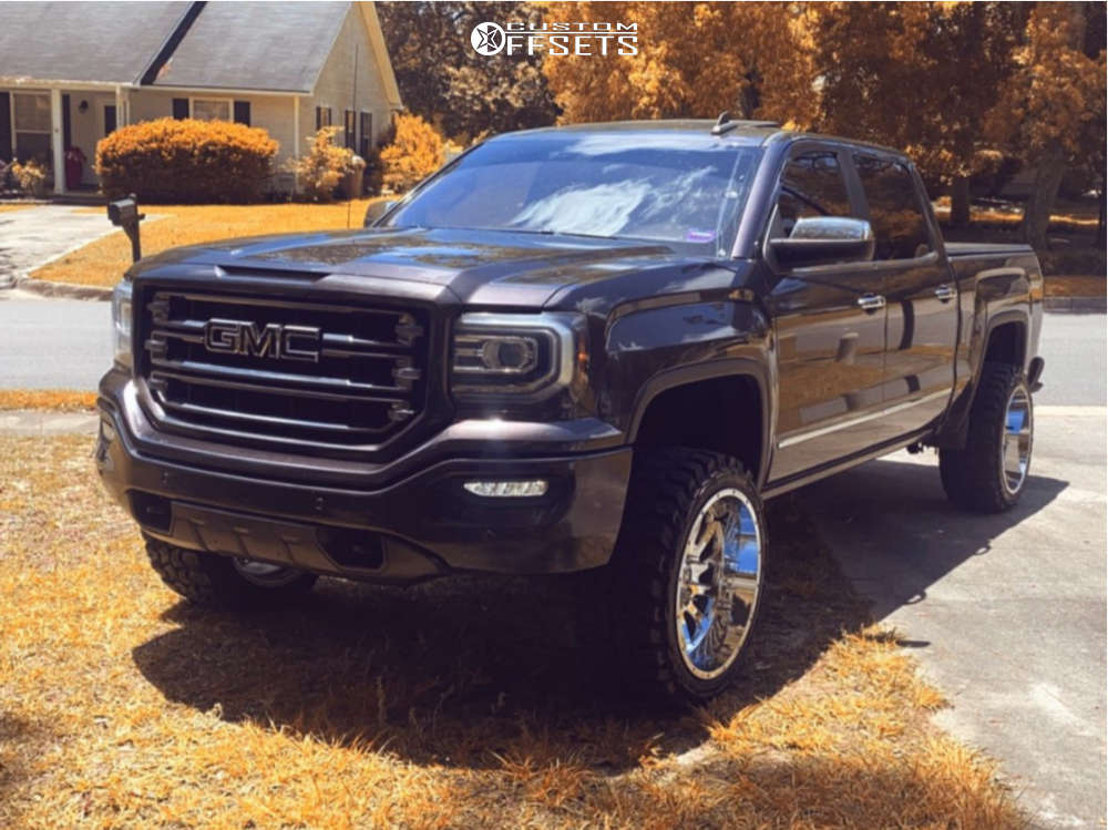 2016 GMC Sierra 1500 with 22x12 -44 Hardcore Offroad Hc15 and 33/12 ...