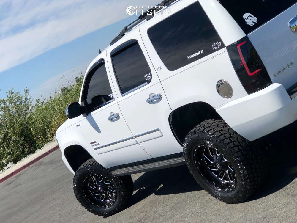 2013 Chevrolet Tahoe with 20x10 -24 Fuel Triton D581 and 35/12.5R20 ...