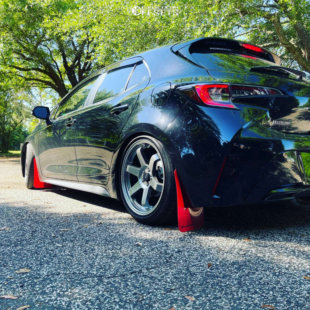 2021 Toyota Corolla with 18x8.5 35 AVID1 AV6 and 225/40R18 Dunlop Sp ...