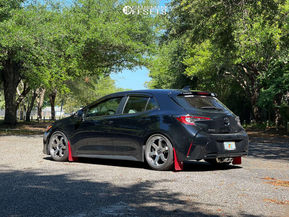2021 Toyota Corolla with 18x8.5 35 AVID1 AV6 and 225/40R18 Dunlop Sp ...