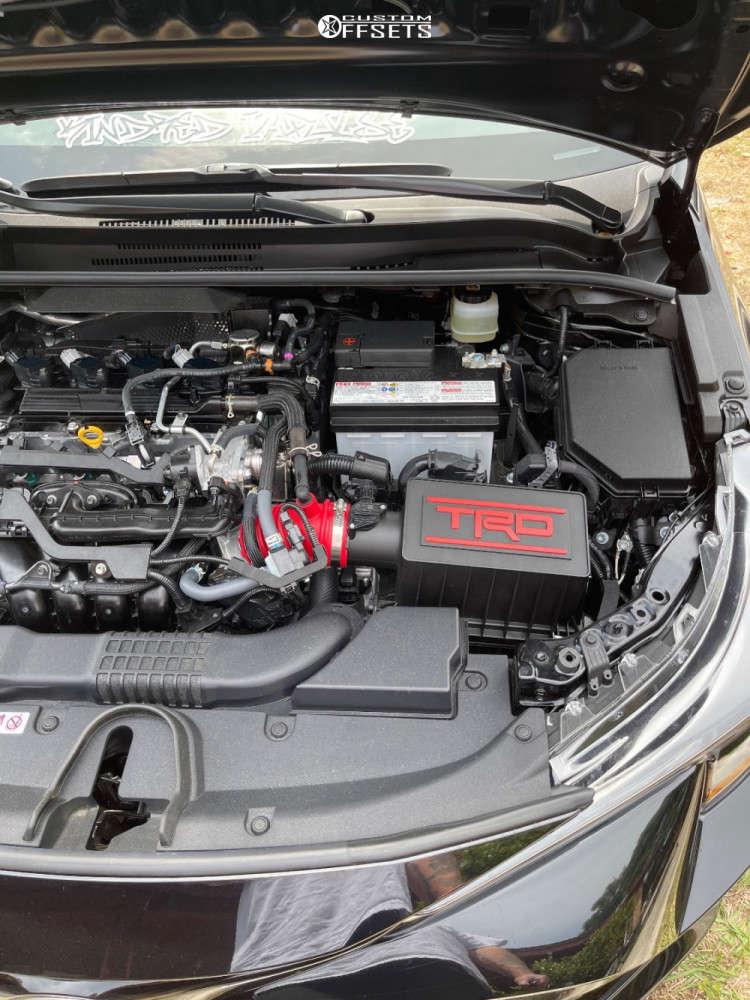 2021 Toyota Corolla with 18x8.5 35 AVID1 AV6 and 225/40R18 Dunlop Sp ...