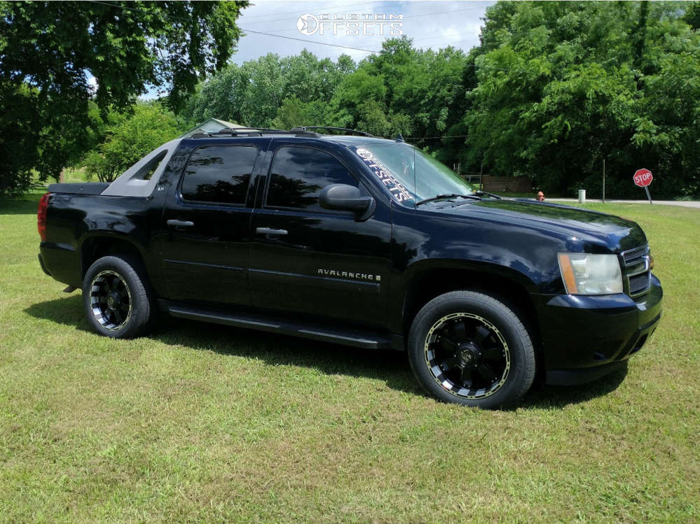 2007 Chevrolet Avalanche with 20x9 -12 Panther Offroad 815 and 275 ...