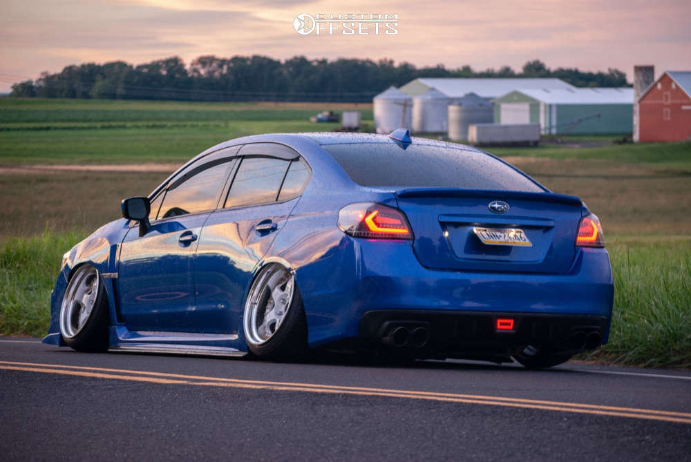 2020 Subaru WRX with 18x10 -8 Work Meister S1 3p and 225/35R18 Federal ...