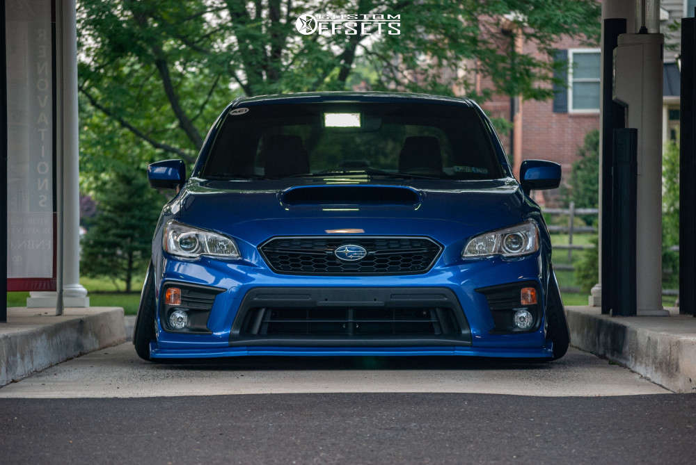 2020 Subaru WRX with 18x10 -8 Work Meister S1 3p and 225/35R18 Federal ...