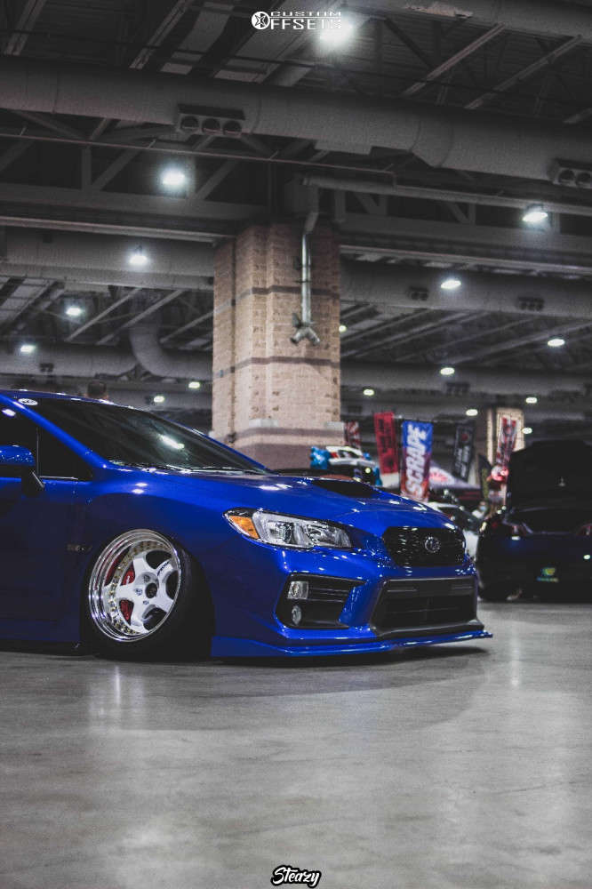 2020 Subaru WRX with 18x10 -8 Work Meister S1 3p and 225/35R18 Federal ...