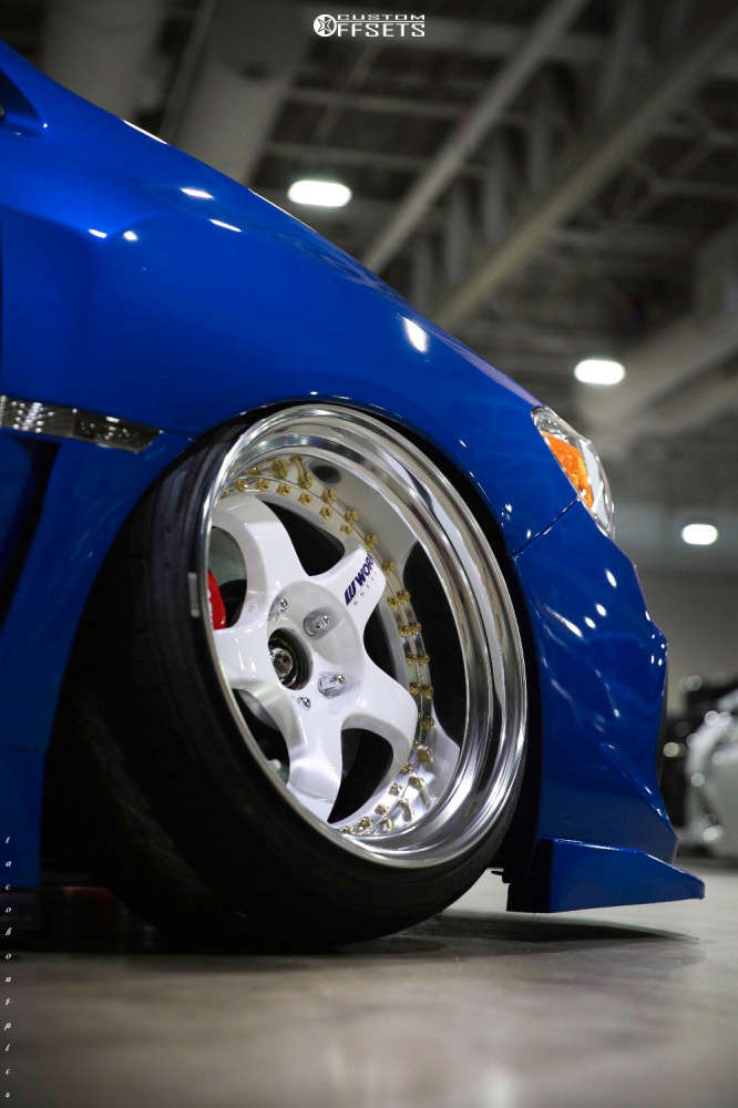 2020 Subaru WRX with 18x10 -8 Work Meister S1 3p and 225/35R18 Federal ...