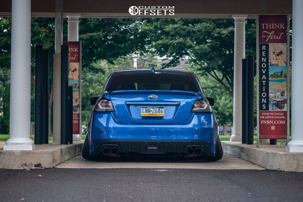 2020 Subaru WRX with 18x10 -8 Work Meister S1 3p and 225/35R18 Federal ...