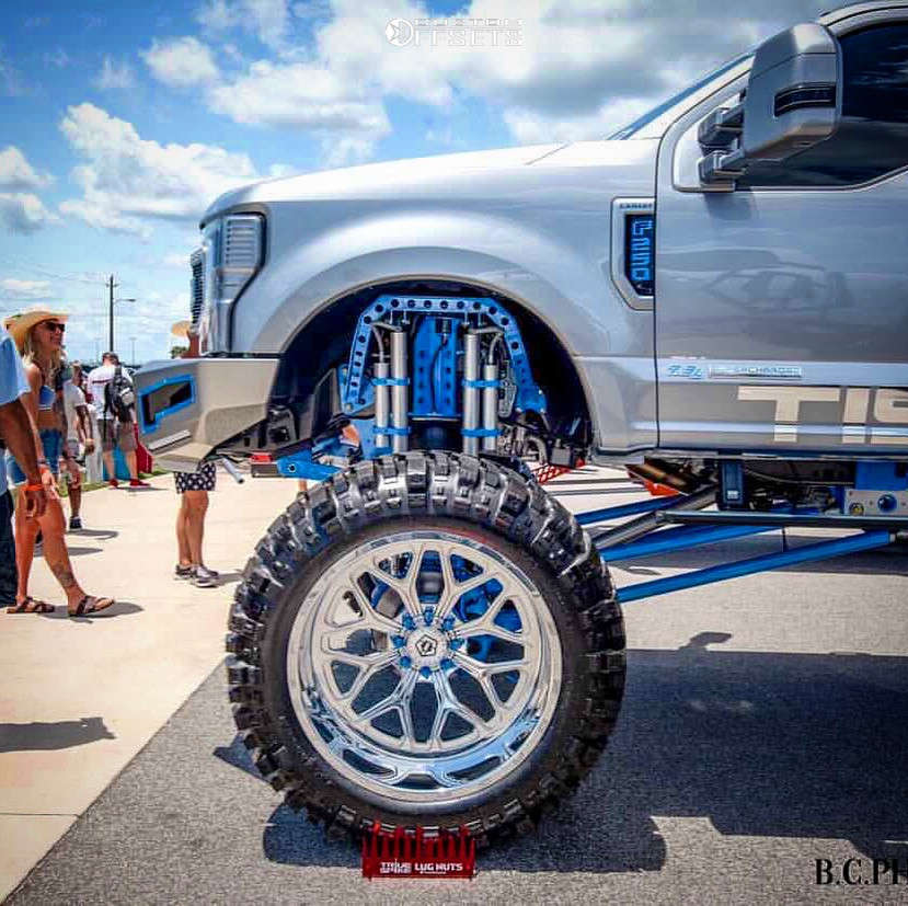2020 Ford F-250 Super Duty with 28x16 -101 TIS F106 and 44/19.5R28 ...