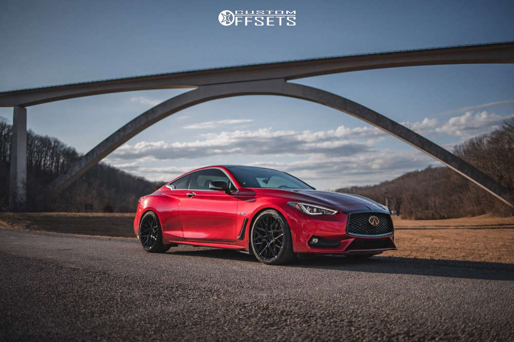 2020 INFINITI Q60 with 20x9 25 Rohana Rfx10 and 255/35R20 Michelin ...