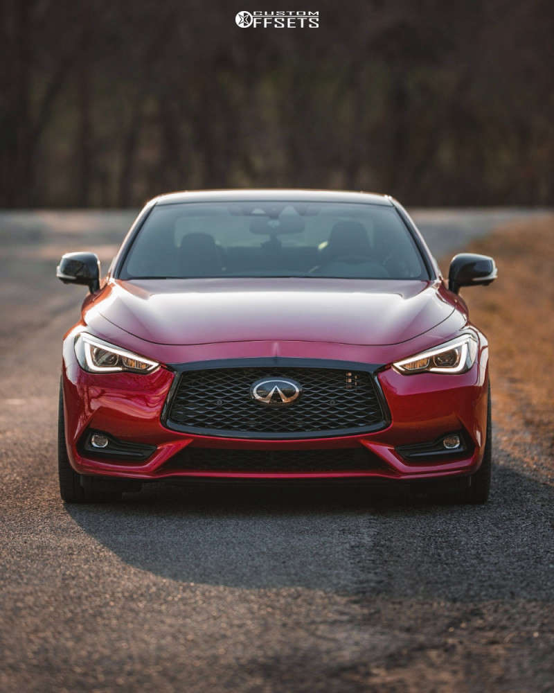 2020 INFINITI Q60 with 20x9 25 Rohana Rfx10 and 255/35R20 Michelin ...