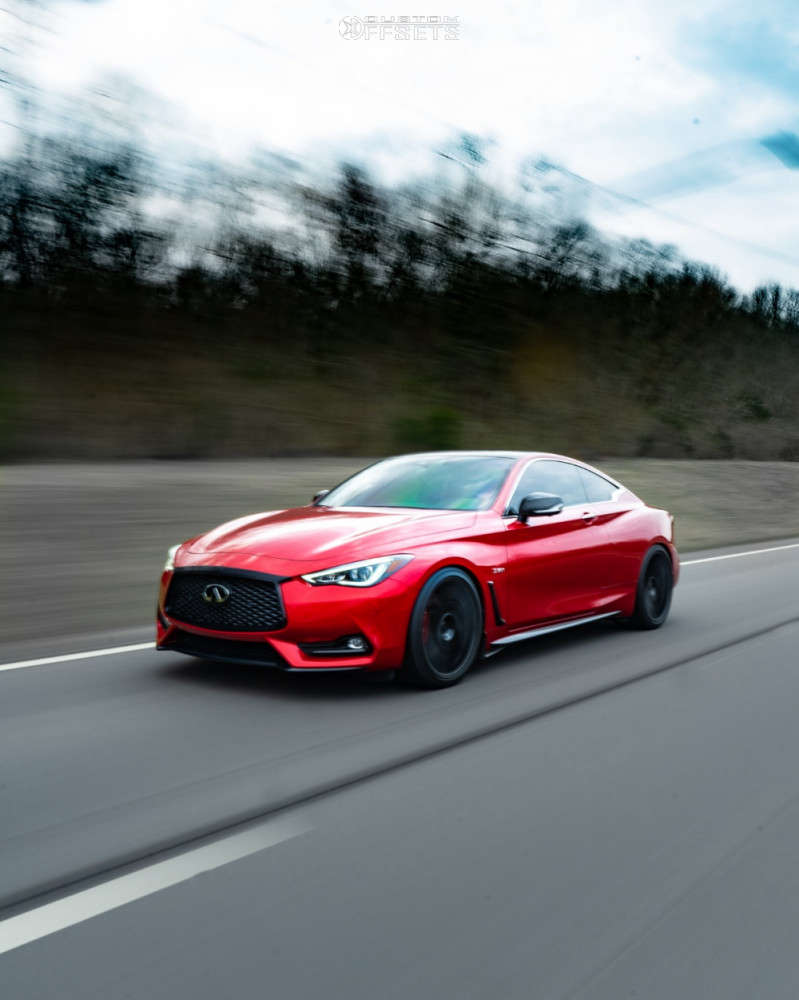 2020 INFINITI Q60 with 20x9 25 Rohana Rfx10 and 255/35R20 Michelin ...