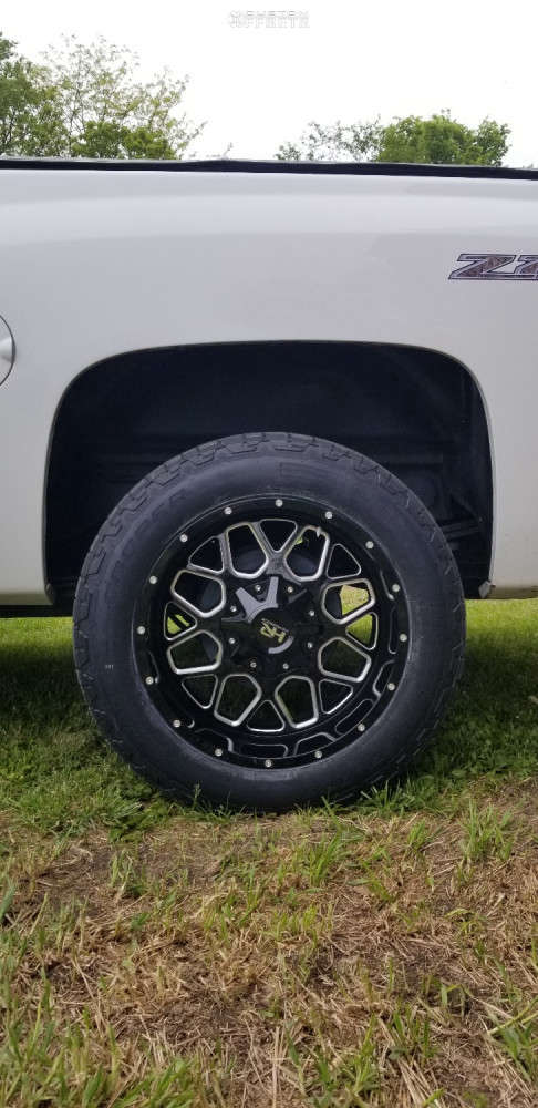 2010 Chevrolet Silverado 1500 with 20x10 -19 Hardrock Gunner and 275 ...