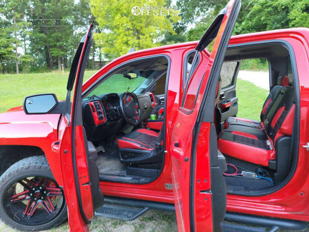 2018 Chevrolet Silverado 1500 with 22x12 -51 Vision Razor and 285/55R22 ...