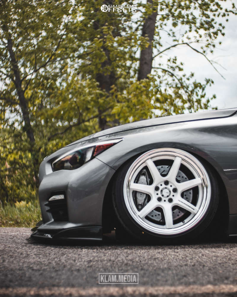 2015 INFINITI Q50 with 19x10.5 20 Work Emotion T7r 2p and 245/35R19 ...