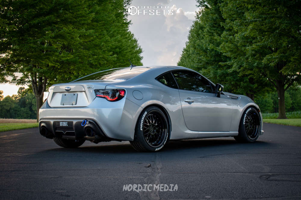 2014 Subaru BRZ with 18x9.5 35 ESR Sr05 and 245/35R18 Toyo Tires Proxes ...