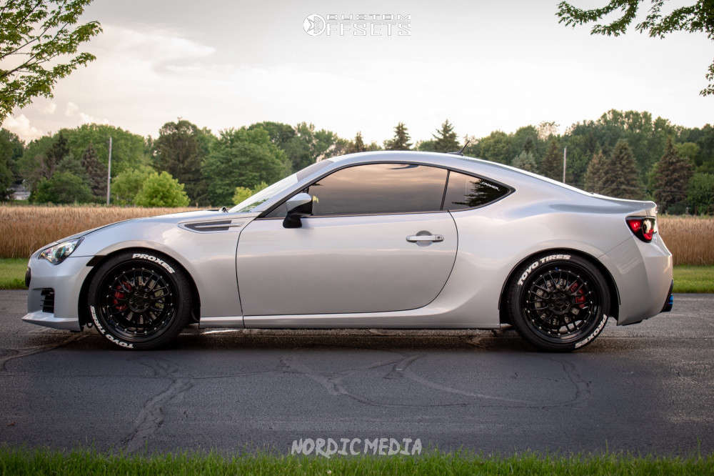 2014 Subaru BRZ with 18x9.5 35 ESR Sr05 and 245/35R18 Toyo Tires Proxes ...