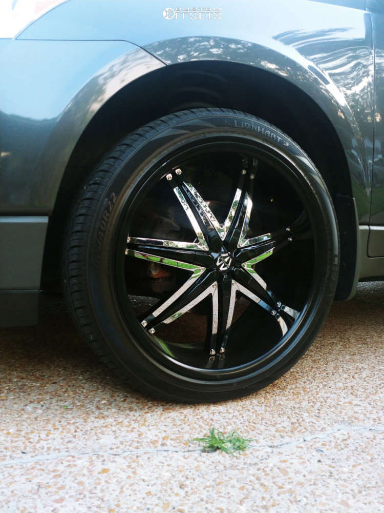 2012 Chevrolet Traverse with 22x9.5 0 Massiv 923 and 265/40R22 Lionhart ...