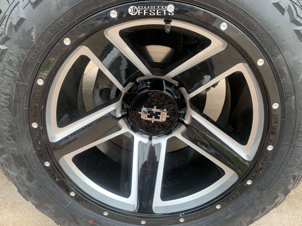 2017 Ram 1500 with 20x11.5 -44 Vision Empire and 33/12.5R20 Red Dirt ...