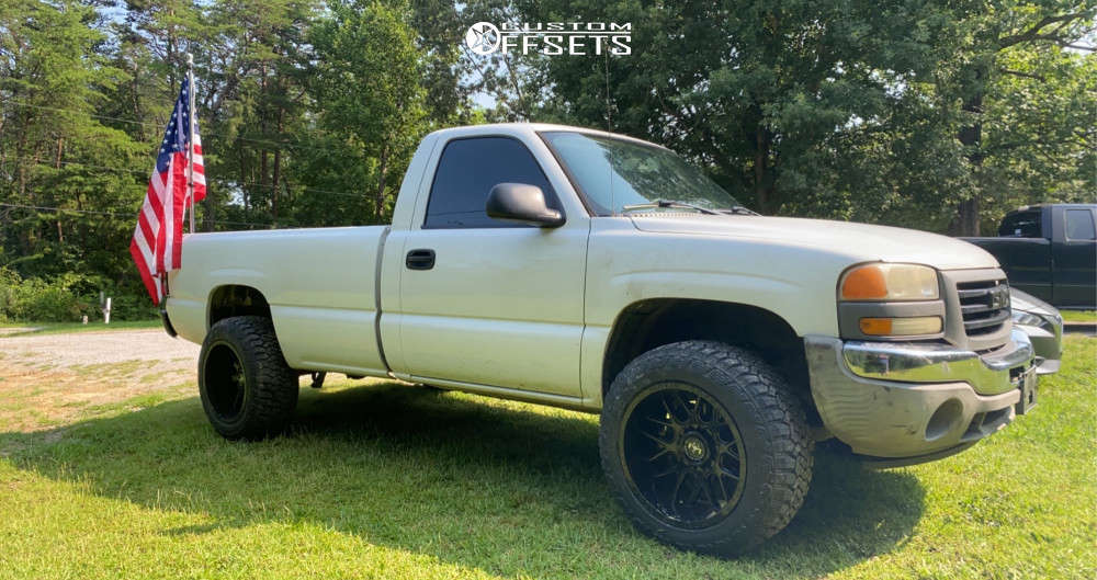 2006 GMC Sierra 1500 with 20x12 -44 Motiv Offroad Magnus 423b and 33/12 ...