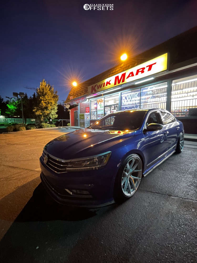 2016 Volkswagen Passat with 19x9.5 35 Aodhan Aff7 and 245/35R19 Pantera ...