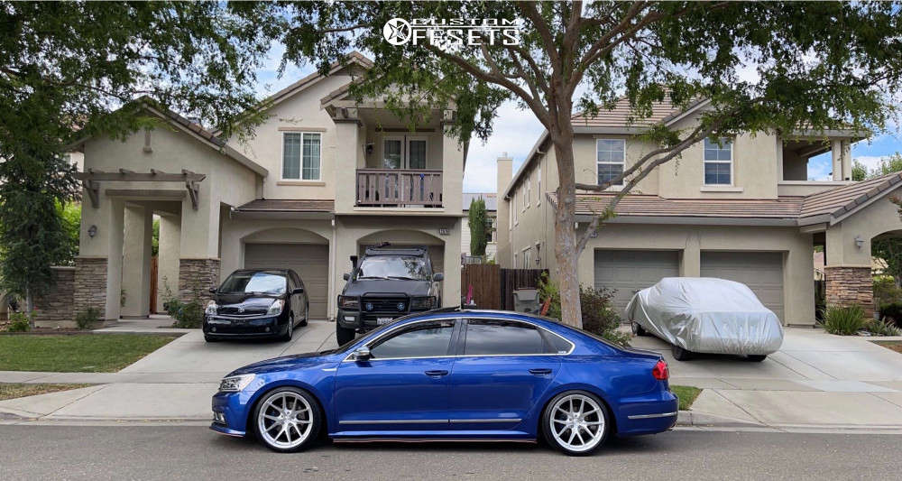 2016 Volkswagen Passat with 19x9.5 35 Aodhan Aff7 and 245/35R19 Pantera ...