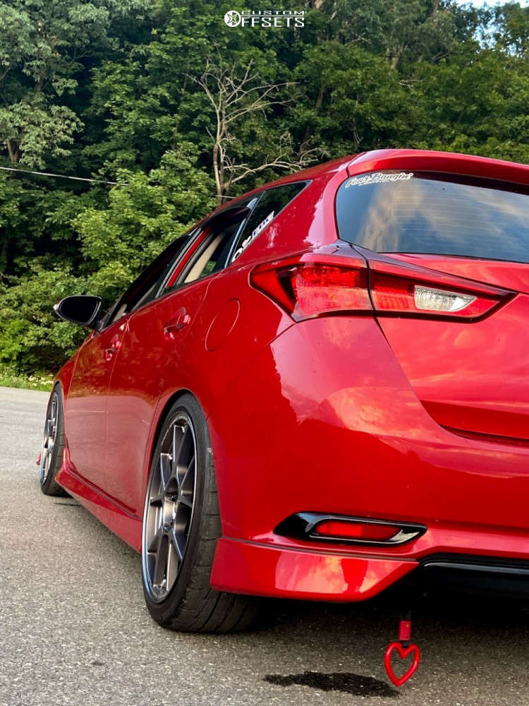 2017 Toyota Corolla IM with 18x7.5 50 WedsSport Tc005 and 225/40R18 ...