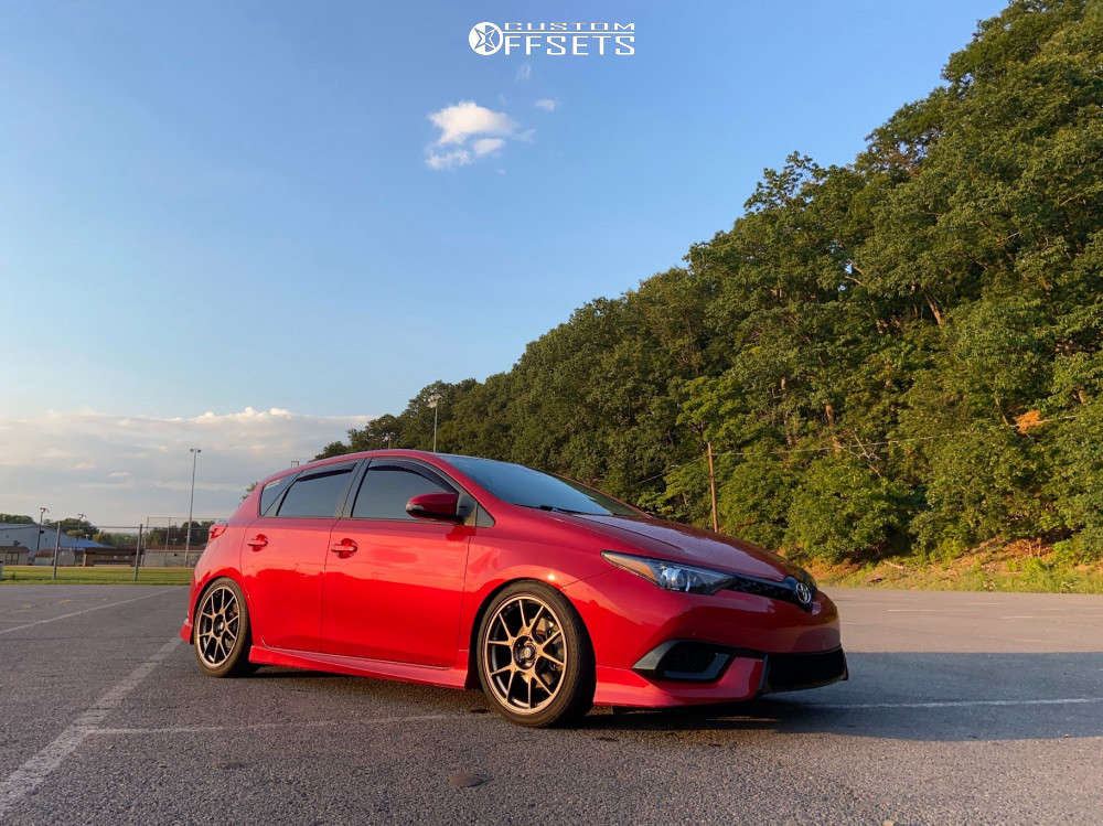 2017 Toyota Corolla IM with 18x7.5 50 WedsSport Tc005 and 225/40R18 ...
