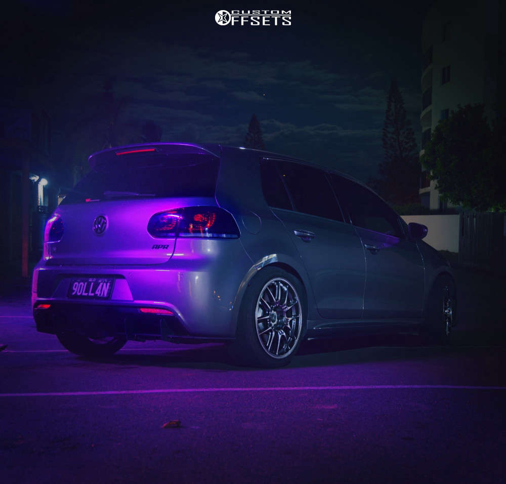 2011 Volkswagen Golf R with 18x8 43 Enkei Gtc02 and 215/40R18 ...