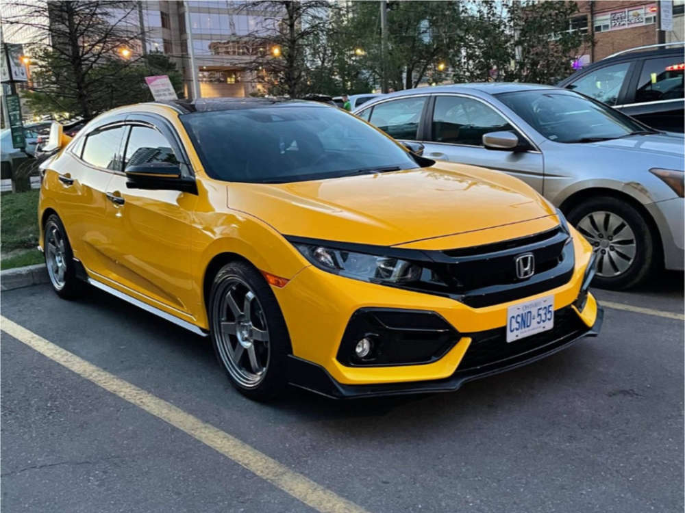 2021 Honda Civic with 18x8 35 AVID1 AV6 and 235/40R18 Continental All ...