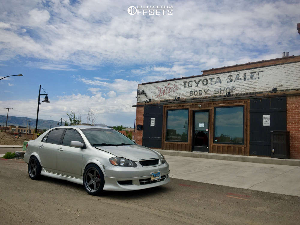 2003 Toyota Corolla with 18x9 12 Kansei Knp and 235/40R18 Nitto Motivo ...